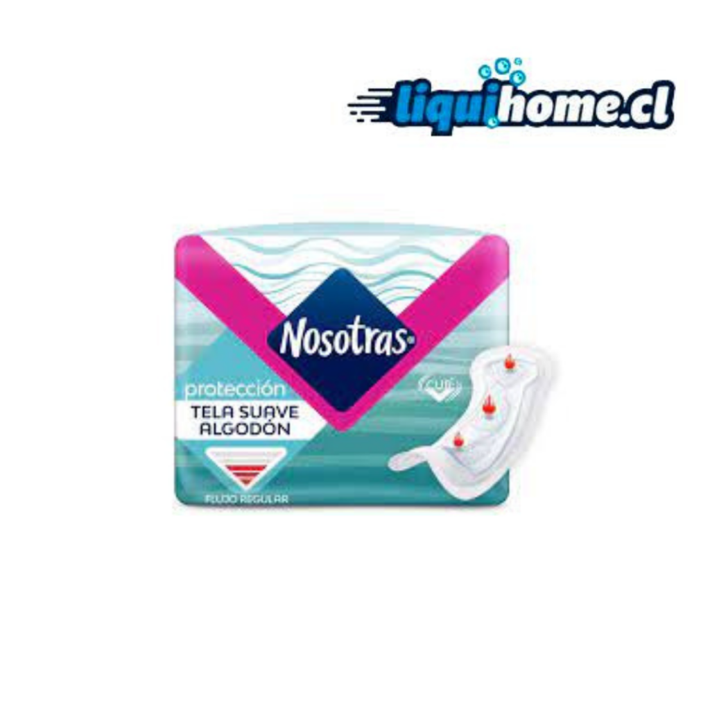 TOALLITAS NOSOTRAS NORMAL SIN ALAS TELA TIPO ALGODÓN 10UNI – Liquihome.cl